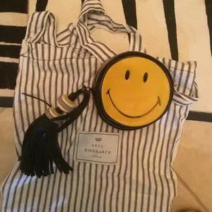 Anya Hindmarch | Bags | Anya Hindmarch Smiley Face Wrist Bag New 2980 ...